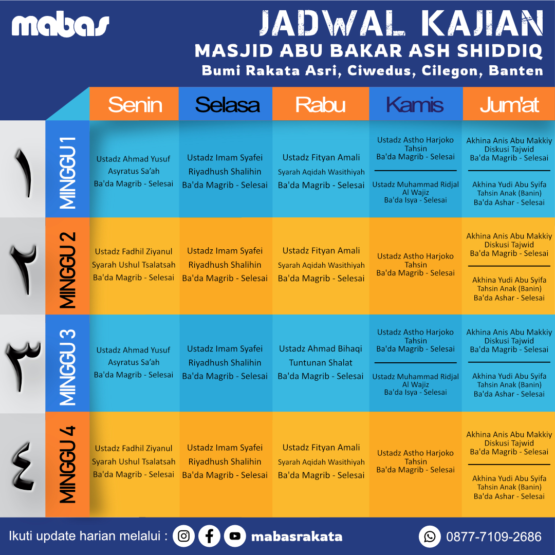 Jadwal Kajian – MABAS